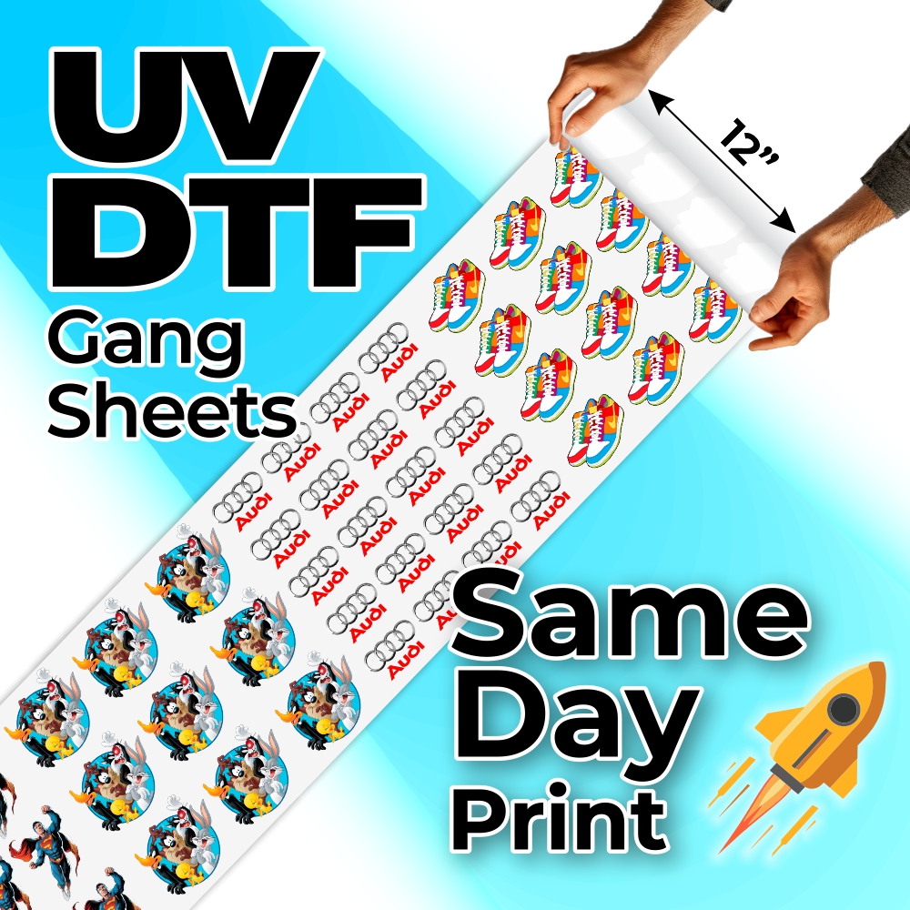 UV DTF transfer sheet 12"x12" | Advanced Imagewerx